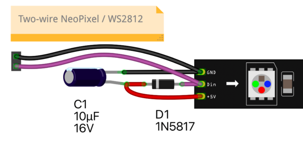Two-Wire NeoPixel WS2812 LEDs – todbot blog