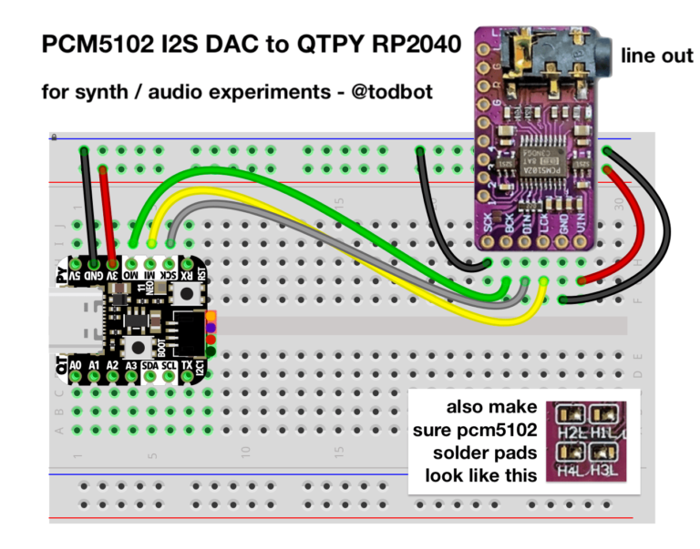 Cheap Stereo Line Out I2s Dac For Circuitpython Arduino Synths Todbot Blog